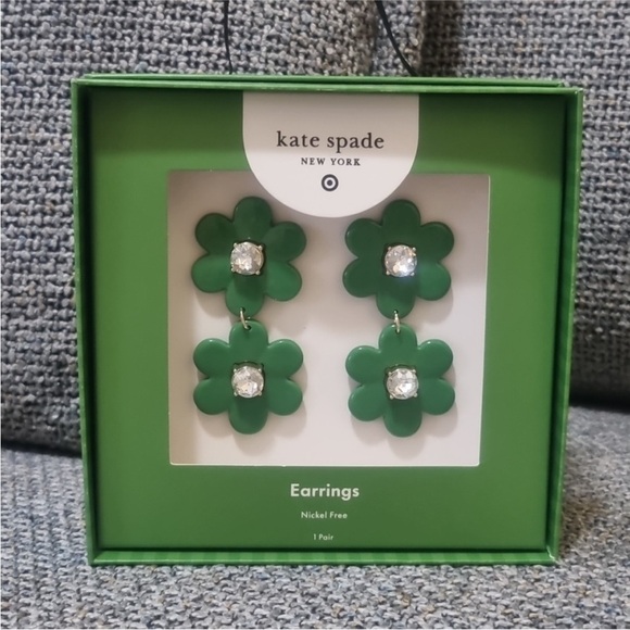 kate spade | Jewelry | Kate Spade X Target Collab Emerald Green Floral ...